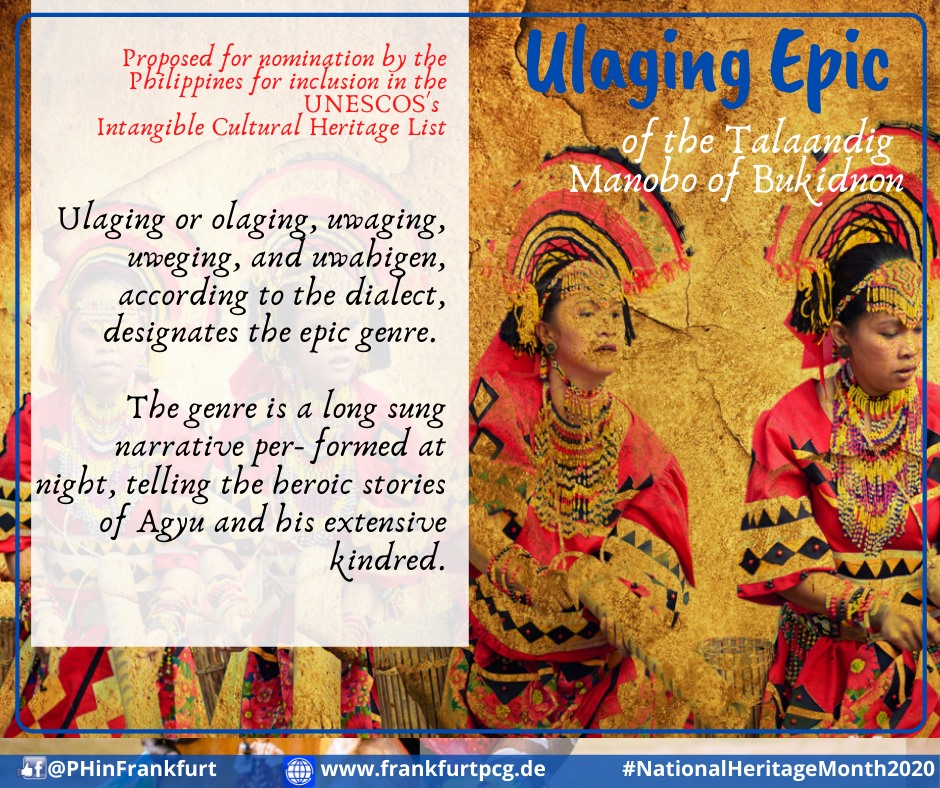 National Heritage Month 2020 – Ulaging Epic of the Talaandig Manobo of ...