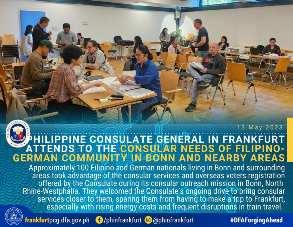 Philippine Consulate General in Frankfurt Attends to the Consular Needs ...